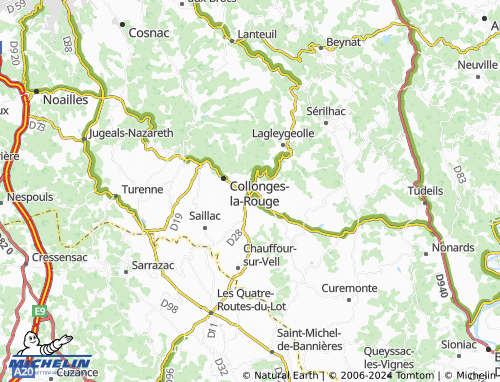 Carte MICHELIN Meyssac - ViaMichelin