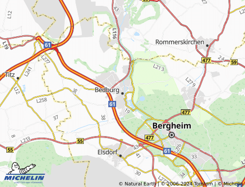 MICHELIN Bedburg map - ViaMichelin
