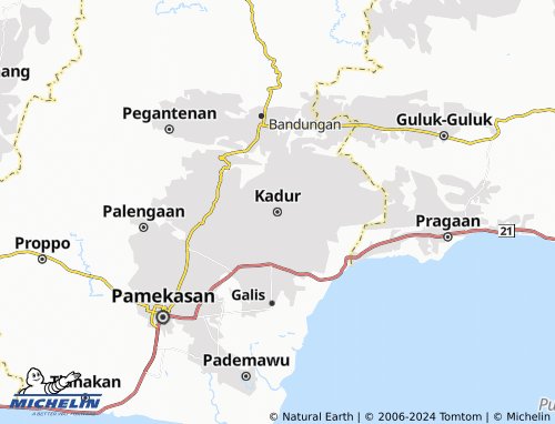 Mapa MICHELIN Kadur - ViaMichelin