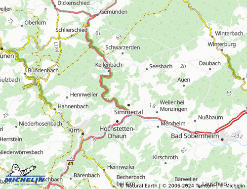 MICHELIN-Landkarte Horbach - ViaMichelin
