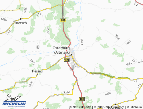 MICHELIN-Landkarte Osterburg (Altmark) - ViaMichelin