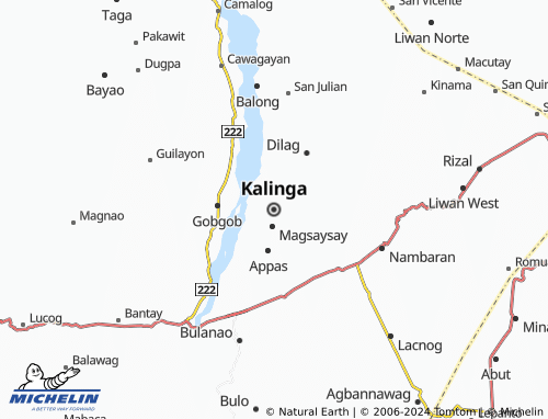MICHELIN Kalinga map - ViaMichelin