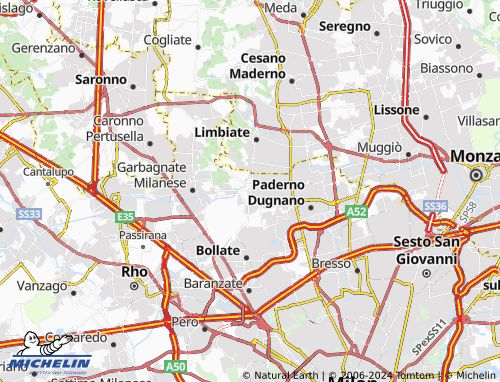 Mappa MICHELIN Senago - ViaMichelin