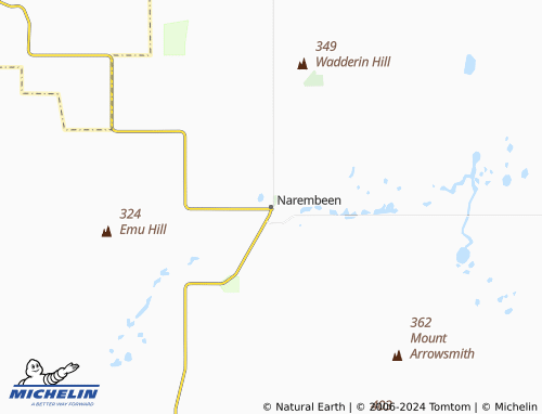 MICHELIN Narembeen map - ViaMichelin
