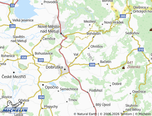 MICHELIN Val map - ViaMichelin