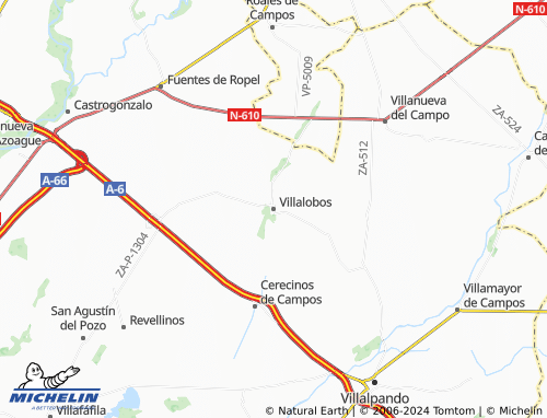 Mapa MICHELIN Villalobos - ViaMichelin