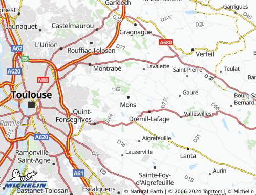 MICHELIN Mons map - ViaMichelin