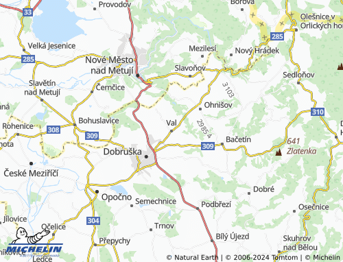 MICHELIN Val map - ViaMichelin