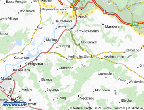 Carte MICHELIN Freching - ViaMichelin