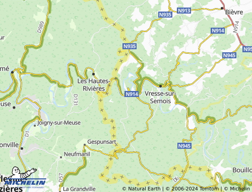 Carte MICHELIN Bohan - ViaMichelin