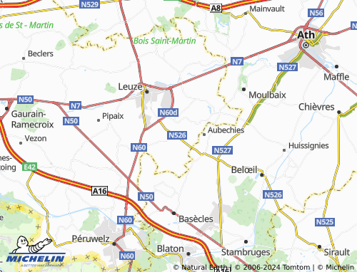 Carte MICHELIN Tourpes - ViaMichelin
