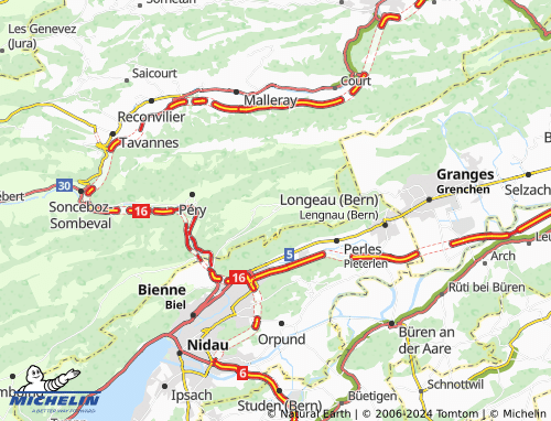 MICHELIN Füglisthal map - ViaMichelin