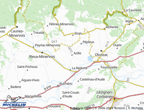 Carte MICHELIN Azille - ViaMichelin