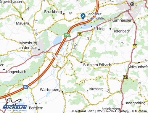 MICHELIN Niedererlbach map - ViaMichelin