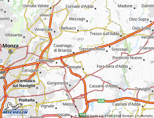 Mappa MICHELIN Cambiago - ViaMichelin