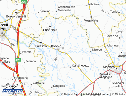 Mapa MICHELIN Robbio - ViaMichelin