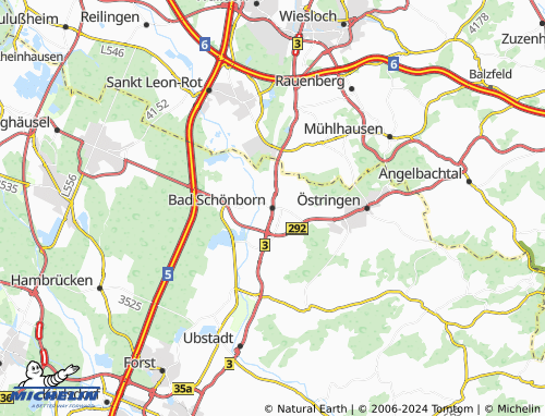 MICHELIN Bad Schönborn map - ViaMichelin