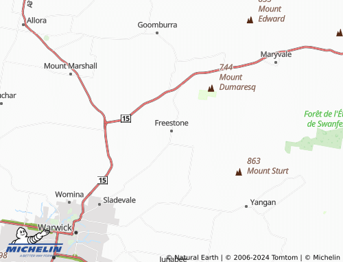 MICHELIN Freestone map - ViaMichelin