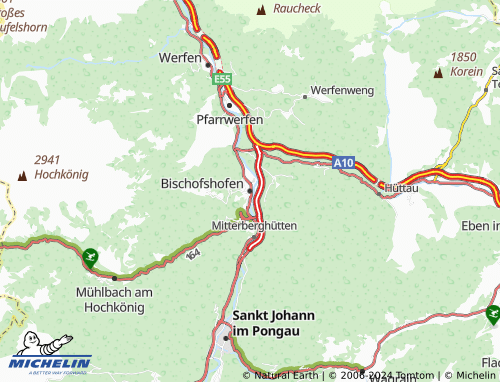 MICHELIN-Landkarte Bischofshofen - ViaMichelin