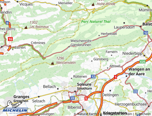 MICHELIN Balmberg map - ViaMichelin