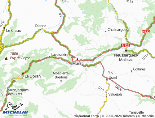 Carte MICHELIN Murat - ViaMichelin