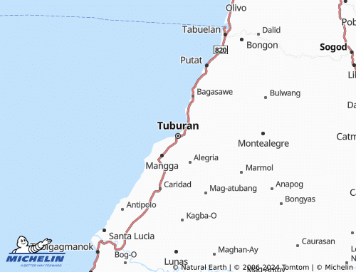 MICHELIN Tuburan map - ViaMichelin