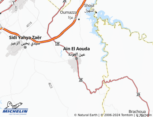 Carte MICHELIN Ain El Aouda - ViaMichelin