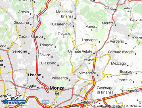Mappa MICHELIN Lesmo - ViaMichelin