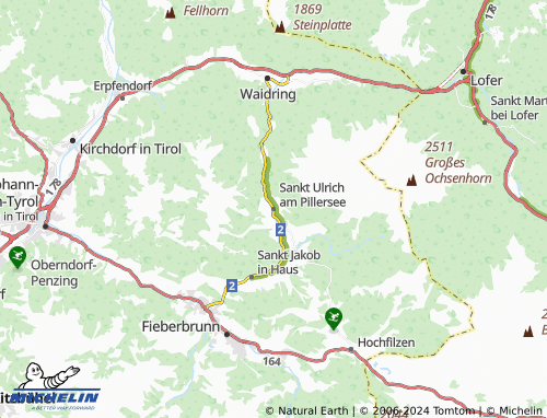 MICHELIN-Landkarte Sankt Ulrich am Pillersee - ViaMichelin