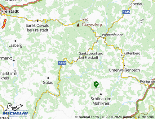MICHELIN-Landkarte Sankt Leonhard bei Freistadt - ViaMichelin