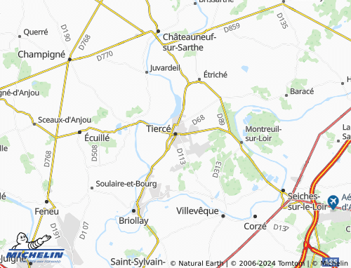 Carte MICHELIN Tiercé - ViaMichelin