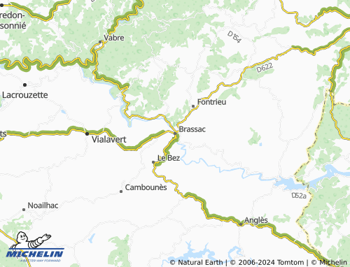 Carte MICHELIN Brassac - ViaMichelin