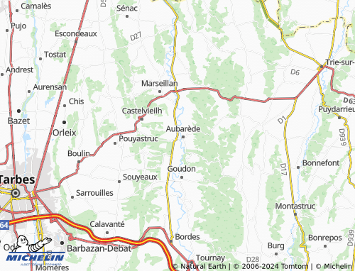 MICHELIN Cabanac map - ViaMichelin
