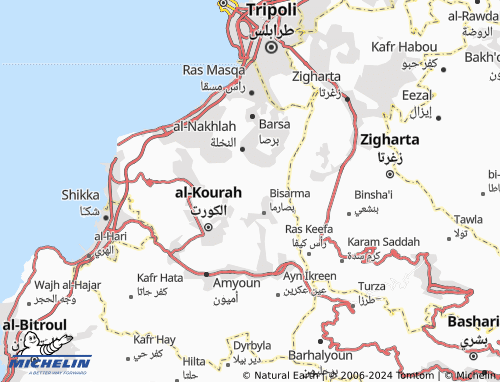 MICHELIN Aaba map - ViaMichelin