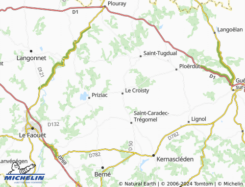 Carte MICHELIN Le Croisty - ViaMichelin