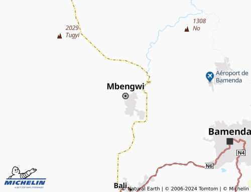 MICHELIN Mbengwi map - ViaMichelin