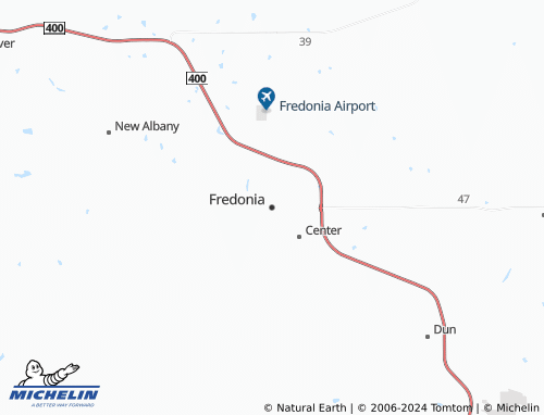 Mapa MICHELIN Fredonia - ViaMichelin