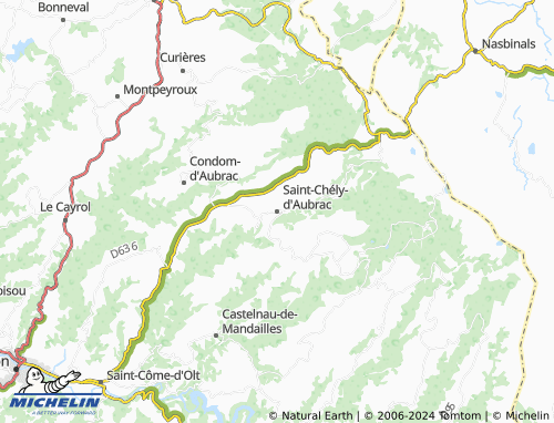 Carte MICHELIN Saint-Chély-d'Aubrac - ViaMichelin