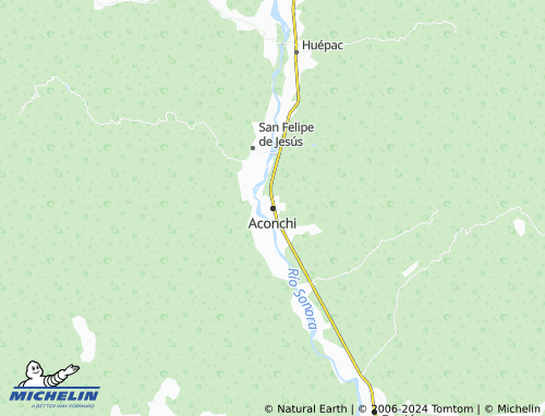 MICHELIN Aconchi map - ViaMichelin