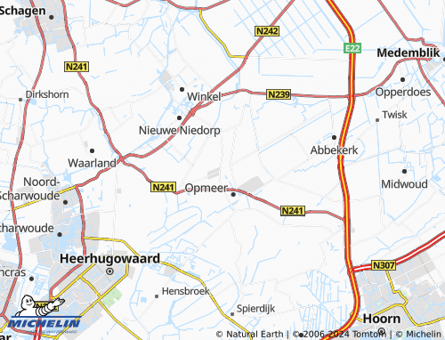 Kaart MICHELIN Hoogwoud - ViaMichelin