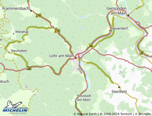 MICHELIN Lohr am Main map - ViaMichelin