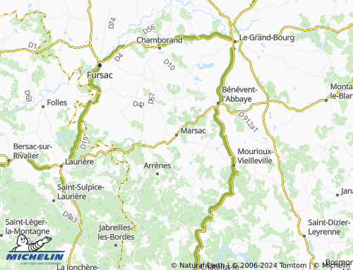 Carte MICHELIN Marsac - ViaMichelin