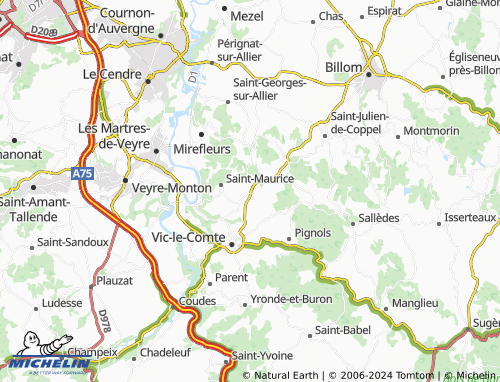 MICHELIN Benaud map - ViaMichelin