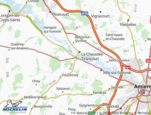 Carte MICHELIN Picquigny - ViaMichelin