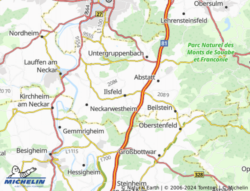 MICHELIN-Landkarte Ilsfeld - ViaMichelin