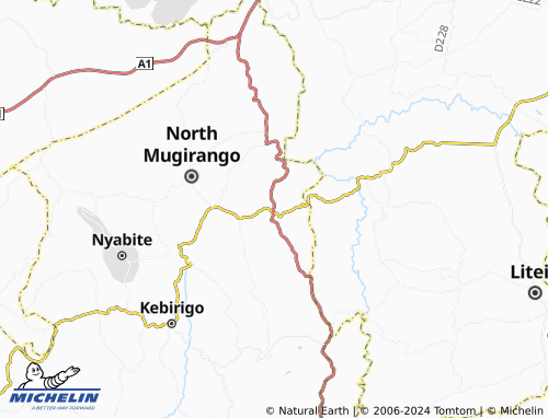 Mapa MICHELIN Nyamira - ViaMichelin