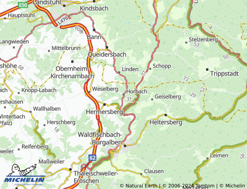 MICHELIN-Landkarte Horbach - ViaMichelin