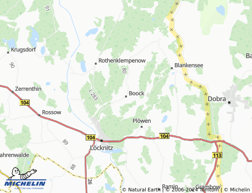 MICHELIN-Landkarte Boock - ViaMichelin