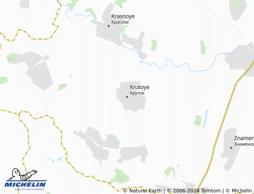 MICHELIN Krutoye map - ViaMichelin