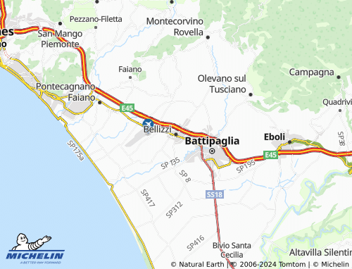 Mappa MICHELIN Bellizzi - ViaMichelin